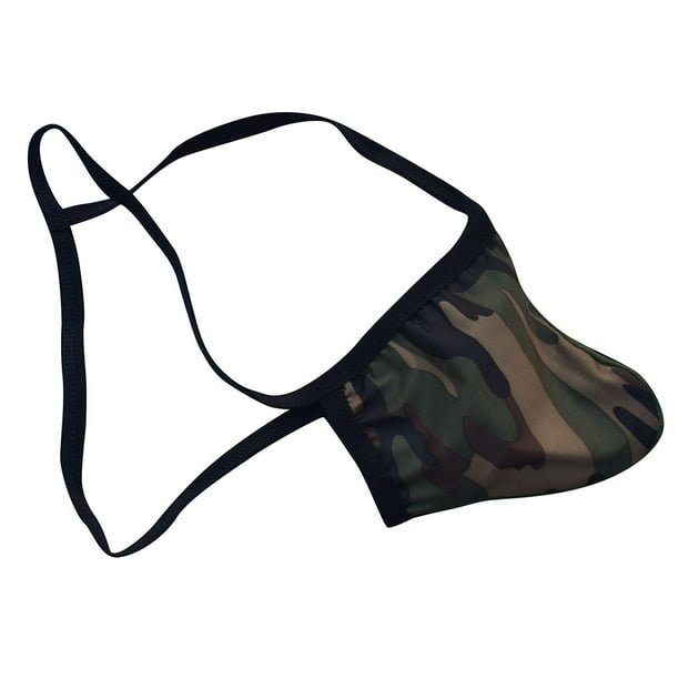 Biziza Mens Sexy Underwear Bulge Pouch G String Low Rise Breathable T