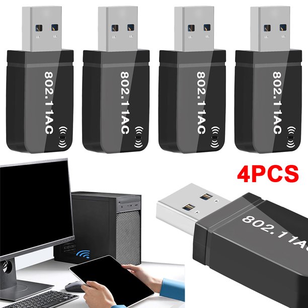 Tarjeta Red 1300Mbps Dongle Receptor Compatible Con Windows 7/8/8.1/10 ...