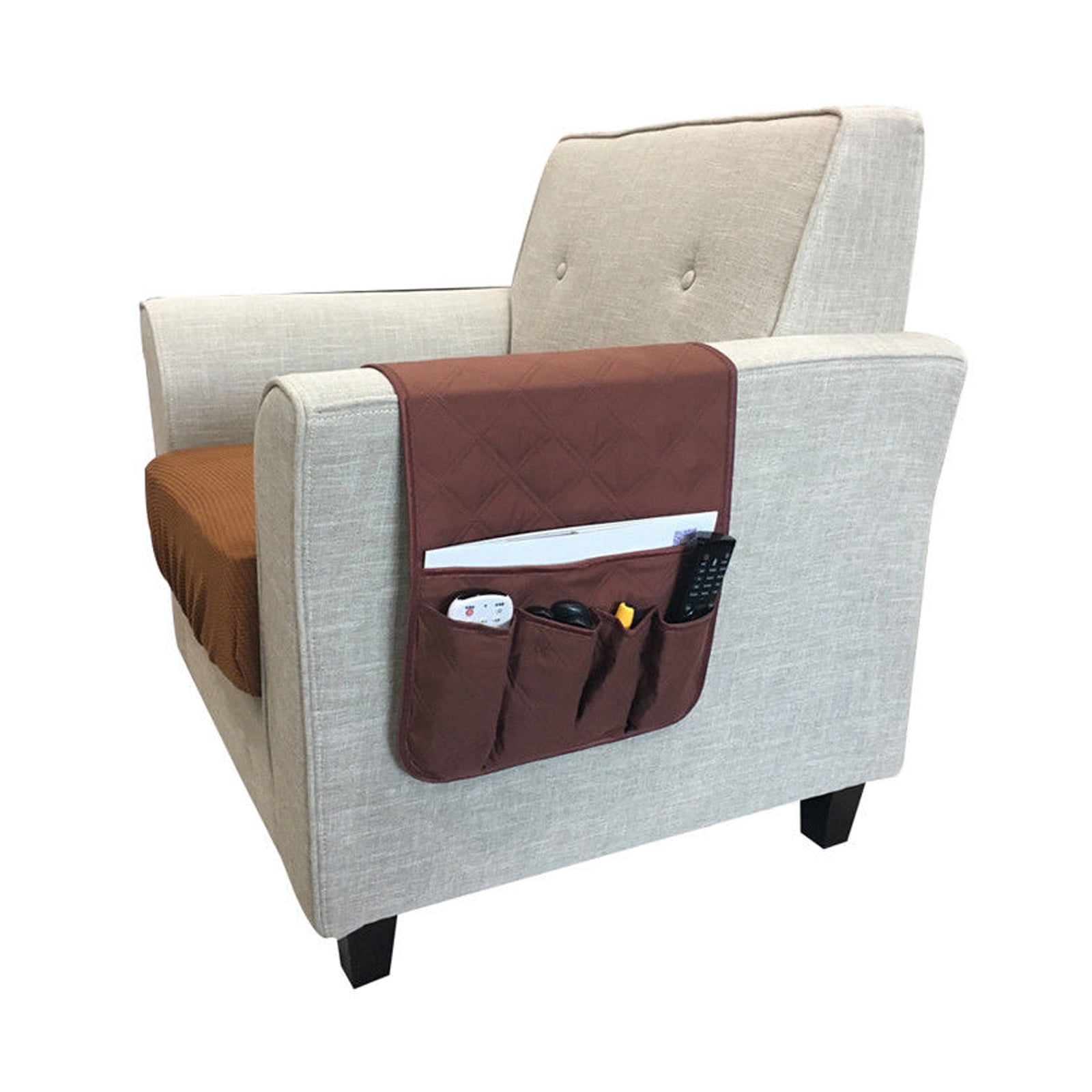 Anti-Slip Sofa Armrest Organizer Arm Chair Bedside Caddy Storage ...