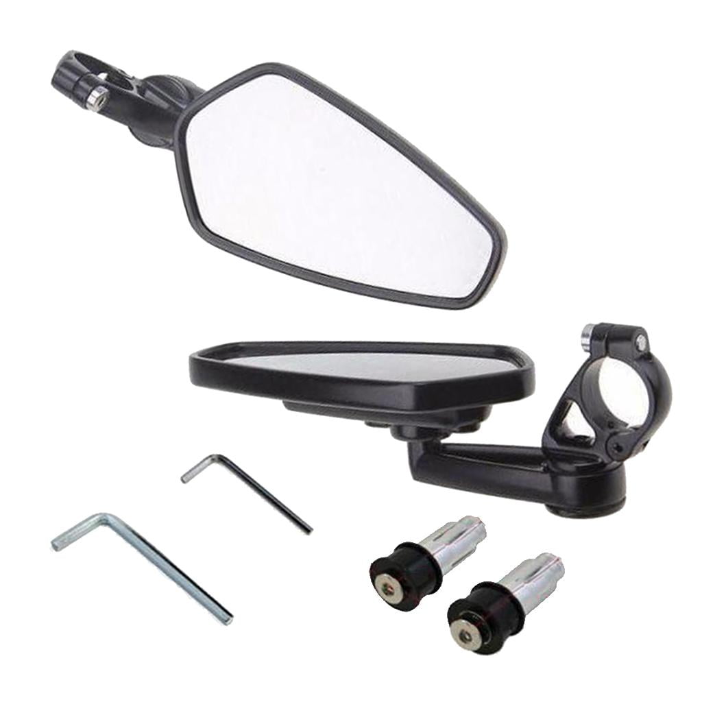 1 Juego Oval CNC Aluminio Motocycle Retrovisor lateral 22mm 7/8 ...