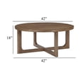 Royal Hampton Coffee Table- 42 Inch Round Top- Open X-Base Design ...