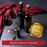 Vacu Vin Wine Saver, Black Vacuum Pump and Reusable Bottle Stopper for ...