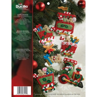 Design Works Felt Ornament Applique Kit 2"X3.5" Set Of 13-Stained Glass ...