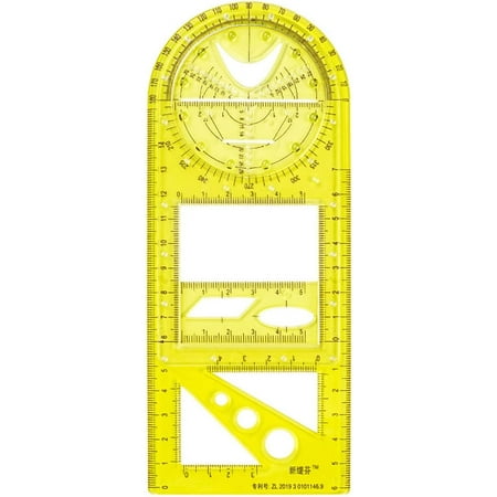 2021 New Multifunctional Geometric Ruler Drawing Ruler Geometric ...