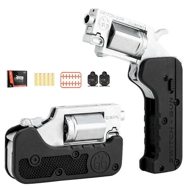 Single Action Folding Revolver Toy Gun Body Can Be Folded And Stored ...