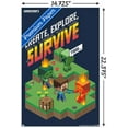 Minecraft - Create, Explore, Survive 2 Wall Poster, 14.725" x 22.375 ...