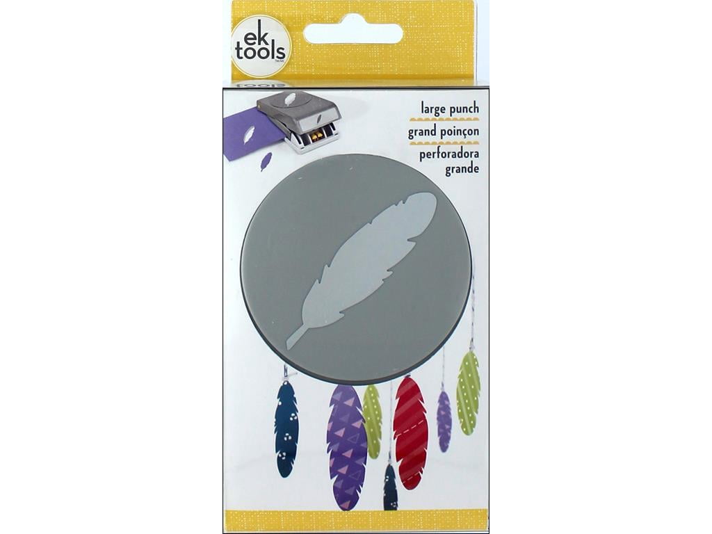 EK Paper Shapers Punch Large Round Feather - Walmart.com