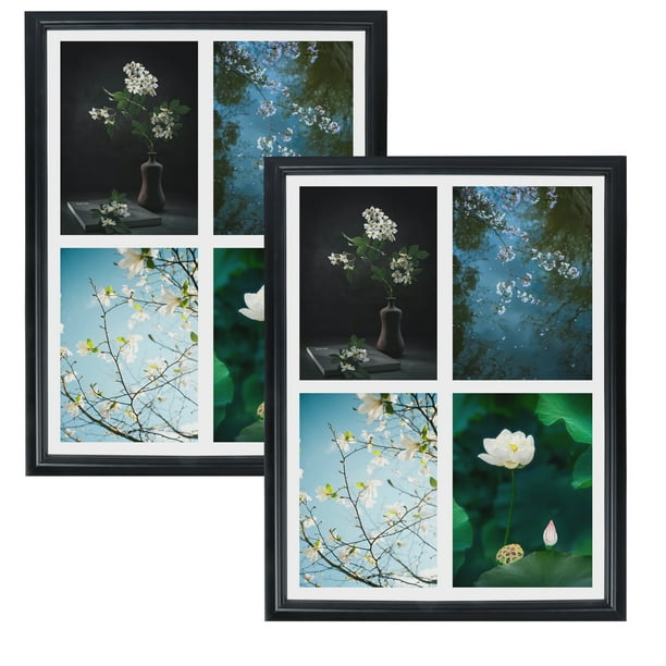 2 Pack 5x7 Picture Frames Collage 4 Openings, Photo Collage Frames for ...