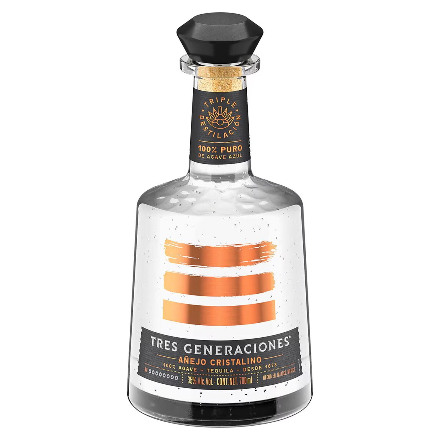 Pack de 2 Tequila Tres Generaciones Añejo Cristalino 700 ml | Bodega ...