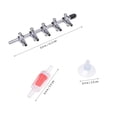 Clispeed 1 Set Aquarium Air Pump Control Valve with Assorted Color for ...