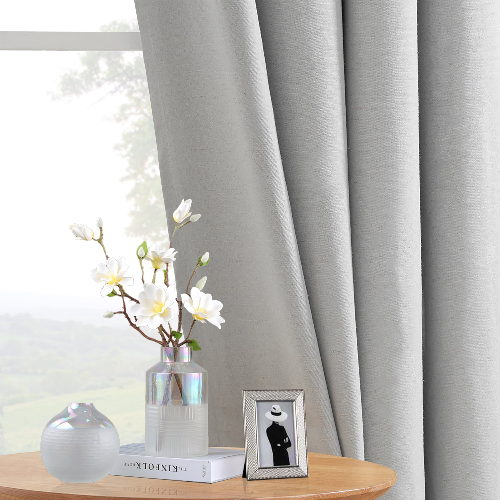 Exultantex Grey Blackout Curtains 54x84 Inche Room Darkening Thermal ...