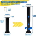 Adjustable Height Furniture Black (6Pcs) 7.08-12.2 Inch for Bed Frame ...