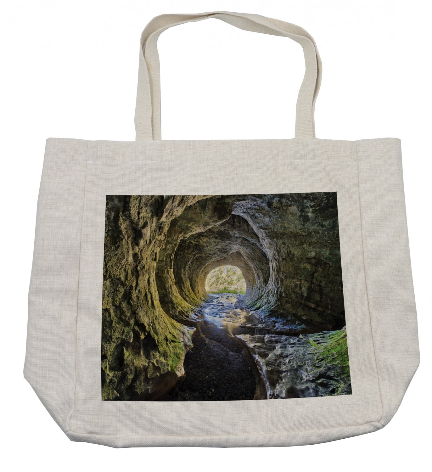 Natural Cave Shopping Bag, Buried Den Eroded River Earth Underground ...