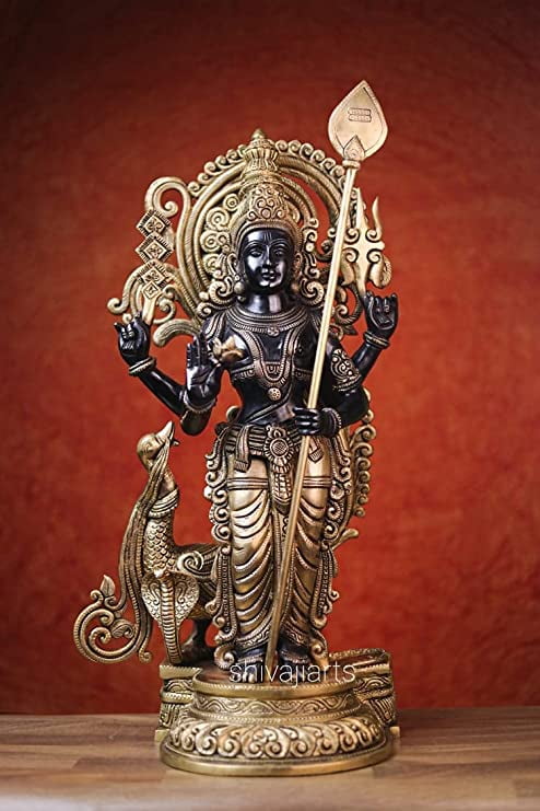 Taajoo Murugan Swamy Kartikeya in Brass, Kumaraswamy, Lord Karthikeya ...