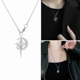 CEORPER Sweet Cool Moon Star Pendant Necklace Exquisite Choker Chain ...