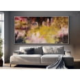 Large Handmade Abstract Wall Art Painting Yellow Red Black Canvas ...