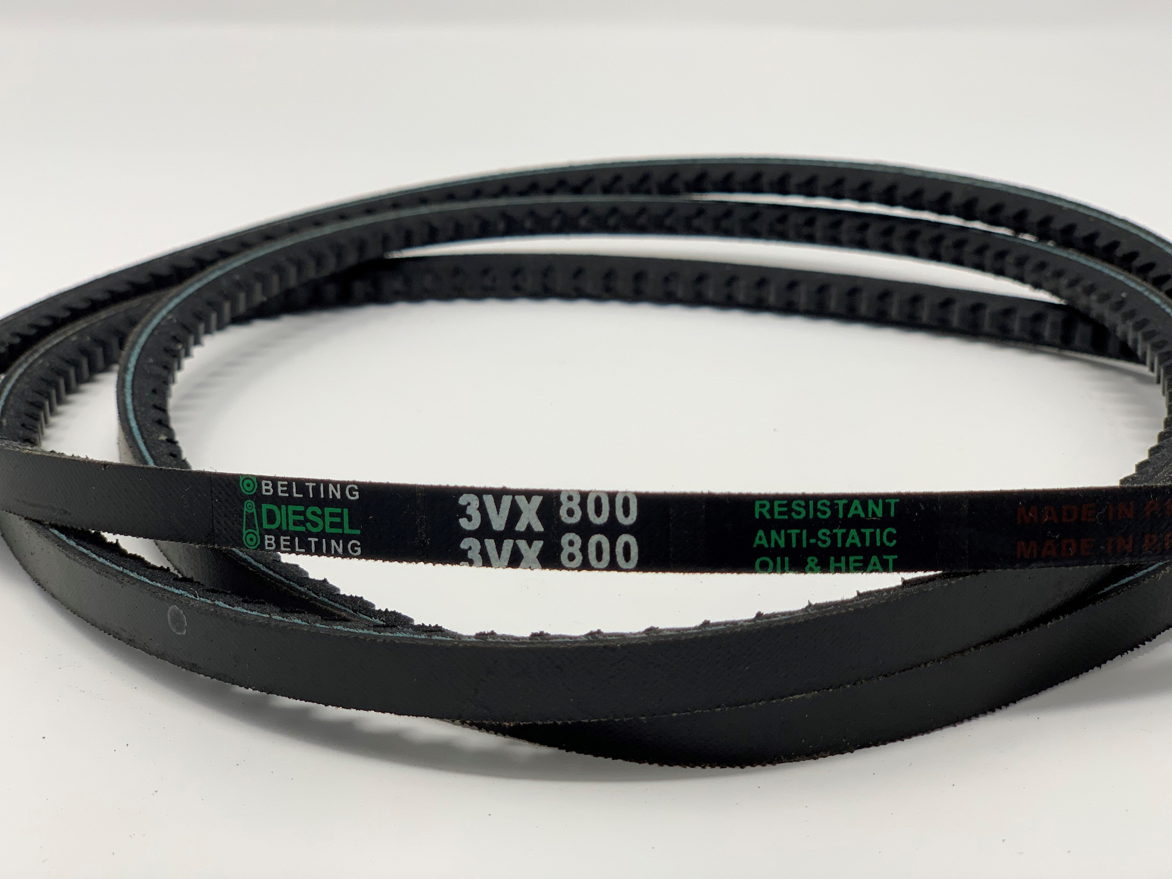 3VX800 Cogged V-Belt 3/8 x 80in Outside Circumference - Walmart.com