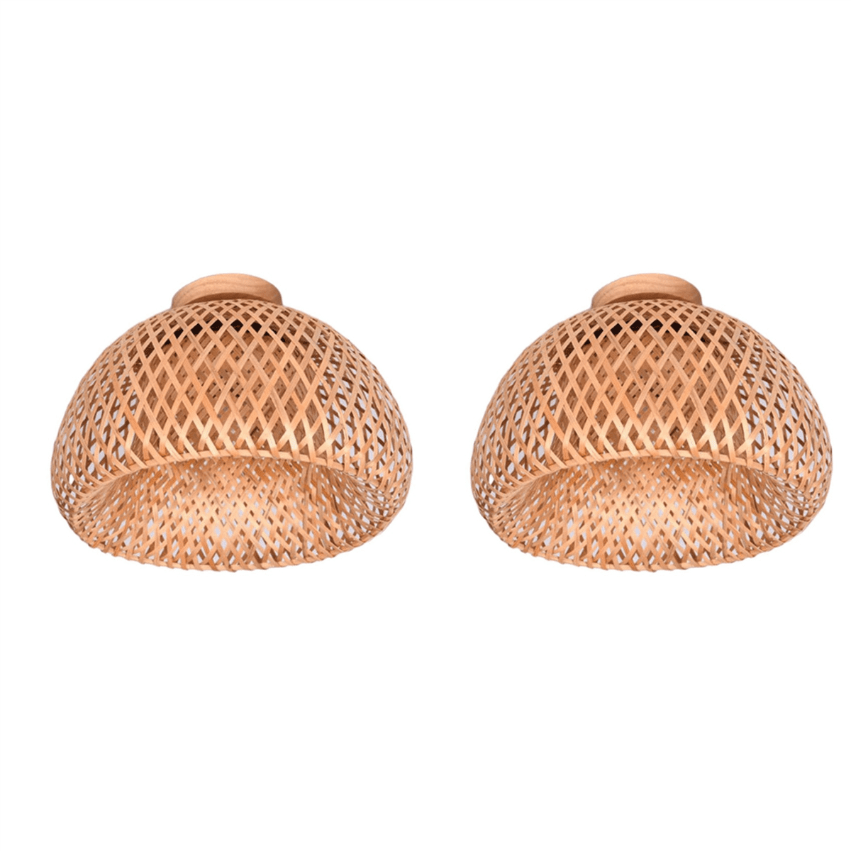 Click here for Unbranded 2x Bamboo Wicker Rattan Light Fixture Mo... prices