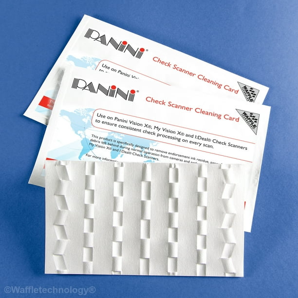 Cleaning Cards for Panini Check Scanners Featuring Waffletechnology ...