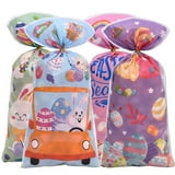 TETOU 50pcs Easter Candy Treat Bags Bunny Chick Rabbit Cellophane ...