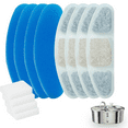 8 Pack Cat Water Fountain Filter Set, Triple Filter System for 3L ...