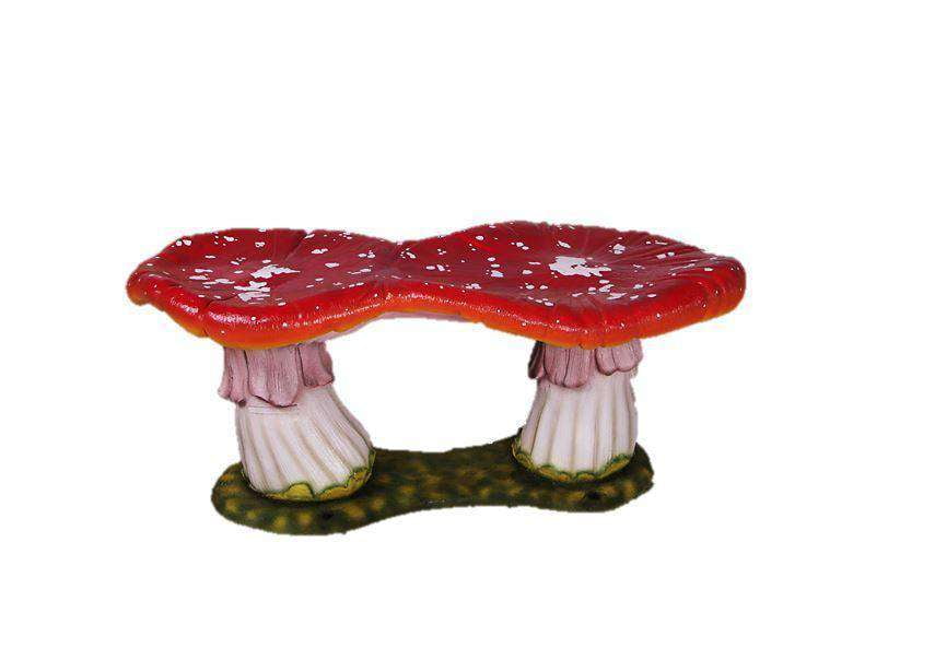 Red Large Double Mushroom Stool Over Sized Statue - Walmart.com
