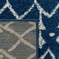 SAFAVIEH Tulum Glen Moroccan Geometric Runner, 2' x 5', Navy/Ivory ...