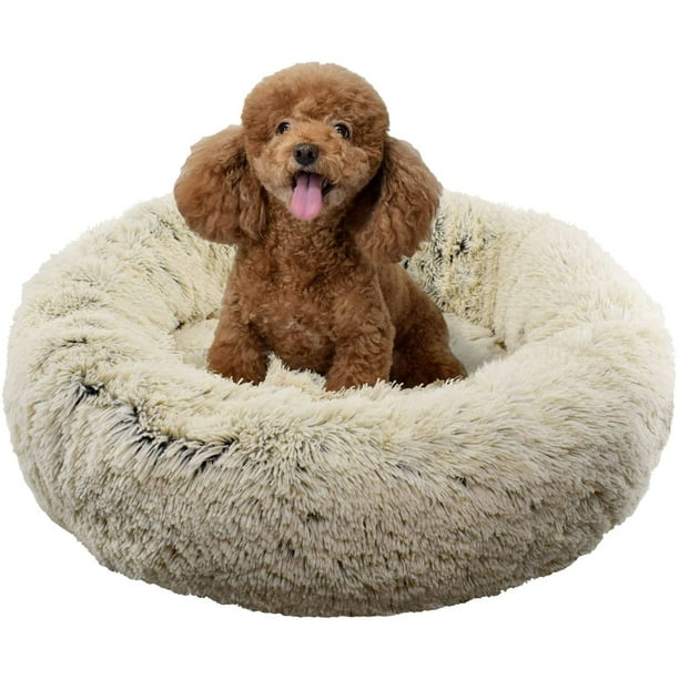 SUPRR FAFA Fluffy Luxe Pet Bed, Calming Donut Cuddler \u2013 Machine ...