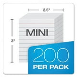 Ruled Mini Index Cards, 3 X 2.5, White, 200/pack | Bundle of 10 Packs ...
