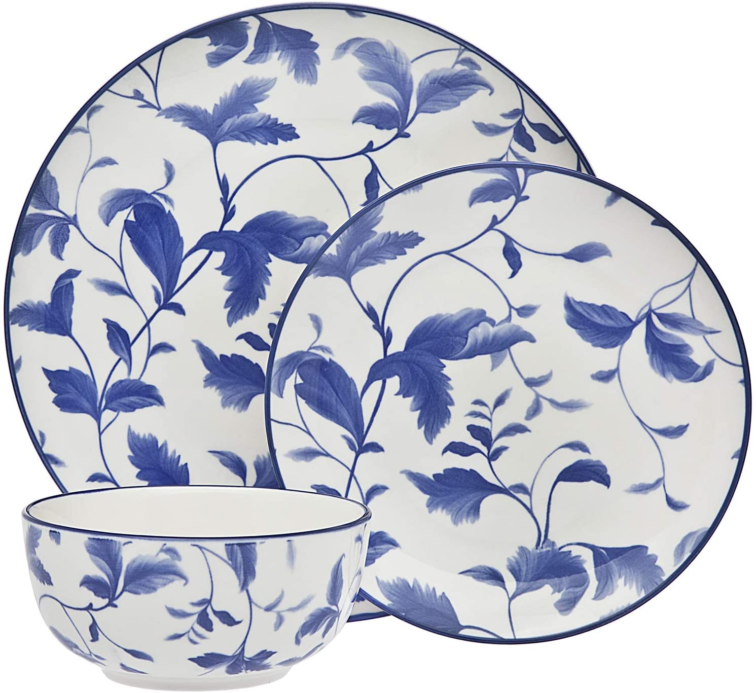 Godinger Arleigh Dinnerware Set Plates Bowls - Set of 12 - Walmart.com