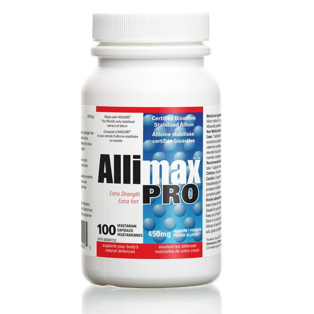 Suplemento ALLIMAX Pro 450 mg 100 cápsulas vegetarianas con extracto de ...