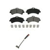 SIM Rear Semi-Metallic Disc Brake Pads and Wear Sensors Kit for Car ...