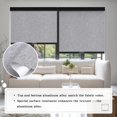Heather Grey 20"W x 72"H Cordless Blackout Roller Window Shades ...