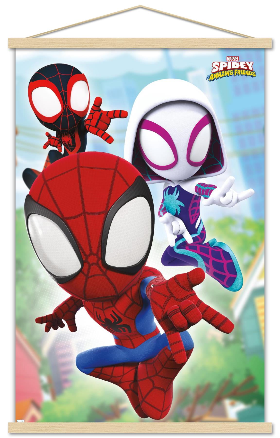 Marvel Spidey and His Amazing Friends - Webs Wall Poster with Magnetic ...