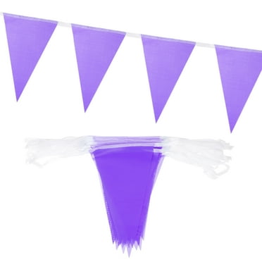 Pennant Banners String Flag Triangles Party Decor Multi Color Nylon 50M ...