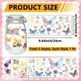 5 Sheets PVC Rub on Transfer Stickers Waterproof Cup Wrap Transfer ...