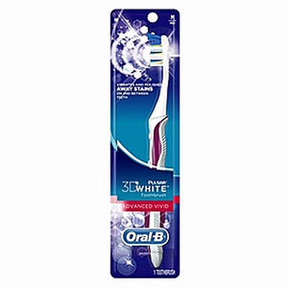 Oral-B Pulsar 3-D White Vivid Toothbrush, Medium (Pack of 8) - Walmart.com