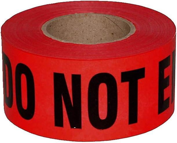 Red Danger Do Not Enter Tape Roll 3\u201d X 330 Feet - Non-Adhesive ...