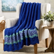 Herrschners® Rainy Day Ripple Afghan Crochet Kit - Walmart.com