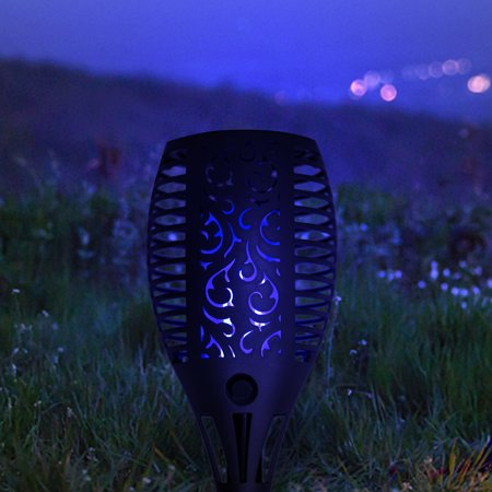 SAYFUT 1PCS 33 LED Solar Power Torch Light Flame Lighting Flickering ...