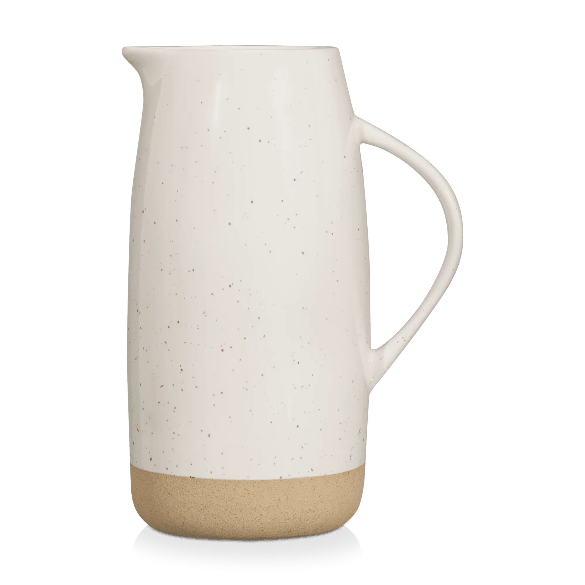 Click here for Bouclair White Speckled Ceramic Pitcher 4.5 X 9 In... prices