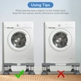 Universal Washing Machine Base Stand with Adjustable Height, Laundry ...