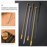 Qiysamall 10Pcs Metal Stirrer Coffee Stirring Stick Cocktail Swizzle ...