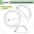 Mr. Pen- Protractor, 9 Pc Protractor Set, Protractor Ruler - Walmart.com