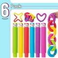 Mr. Pen Pop Tubes Sensory Toys 6 Pack, Large Fidget Tubes for Stress ...