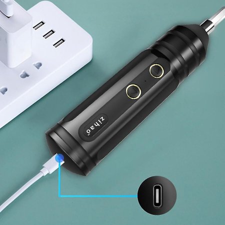 Mini Electric Drill Driver, 3.7v Cordless Mini Rechargeable Compact ...