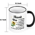 Futtumy Thank You Gifts Mug Ceramic Coffee Cup 11 fl oz White for Men ...