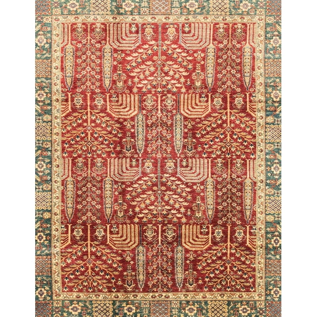 Ahgly Company Indoor Rectangle Abstract Red Abstract Area Rugs, 6' x 9 ...