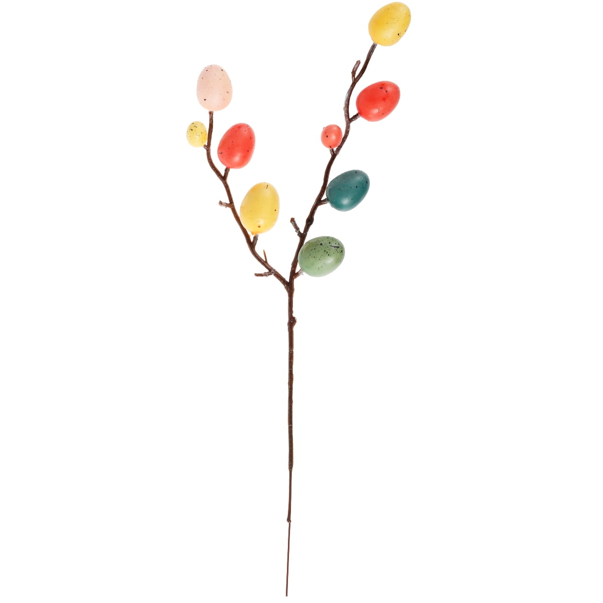 JTWEEN Easter Egg Artificial Tree Branch Colorful Foam Easter Eggs ...