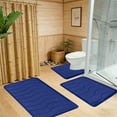 YiJuHui 3pcs Premium Bath Mat Set Super Absorbent Soft Non-Slip ...